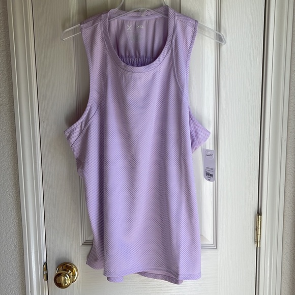 Xersion | Tops | Nwt Xersion Deep Iris Blossom Lilac Racerback Tank ...